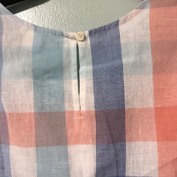 J. Crew | Tops | J Crew Gingham Sidetie Shell Top | Poshmark